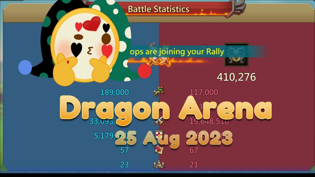 Lords Mobile Dragon Arena 25 August 2023 - Gamers Addiction