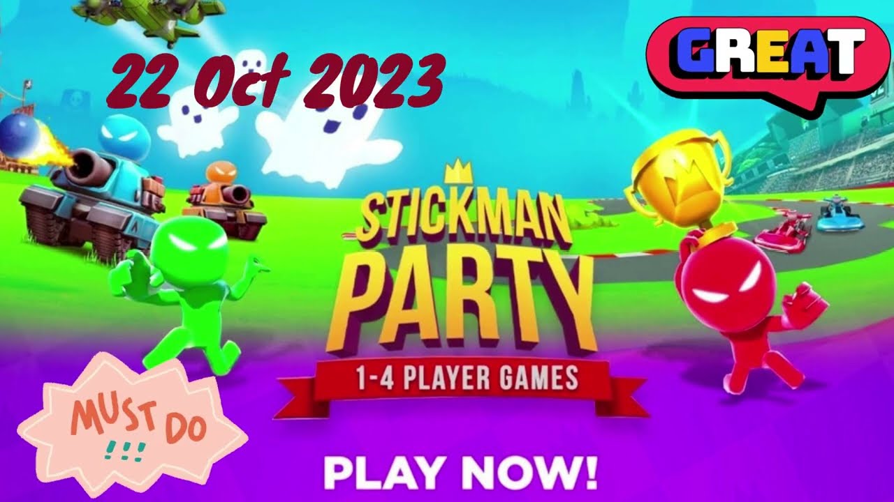 Stickman Party A NEW Minigames 2023 Gameplay up to 4 Players - Gamers ...