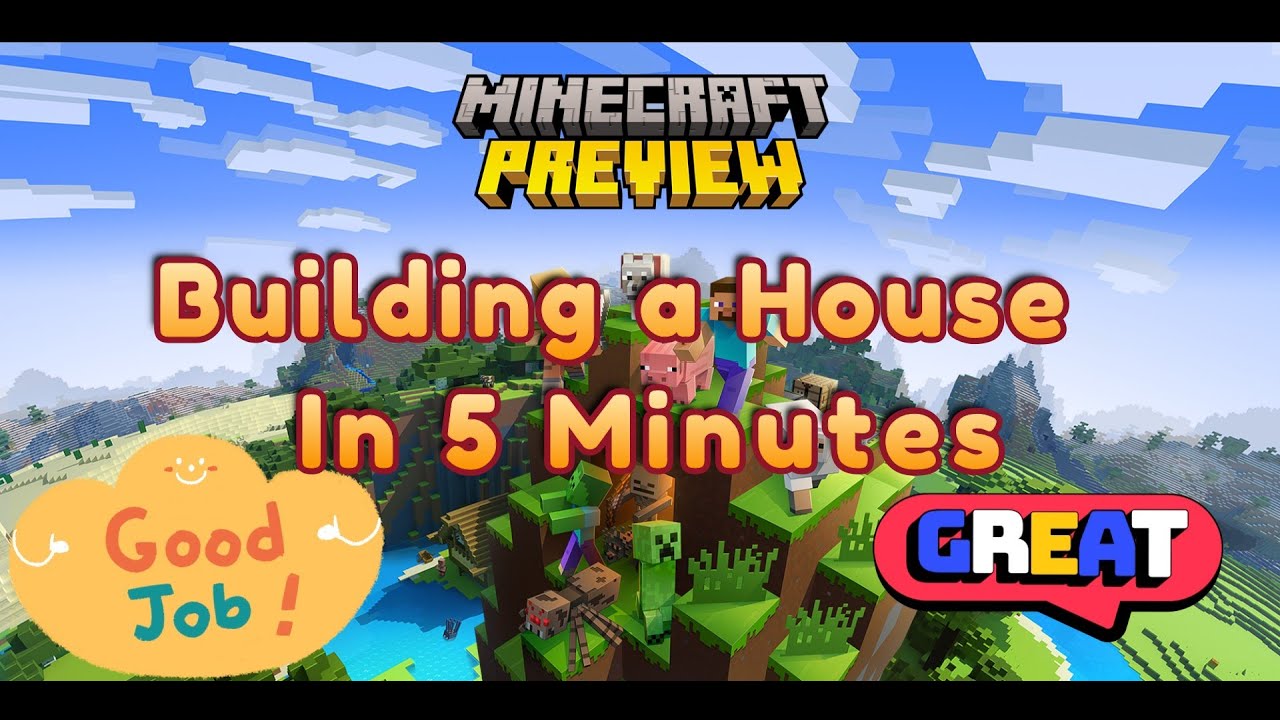 Minecraft - Building a house in 5 Minutes - Gamers Addiction